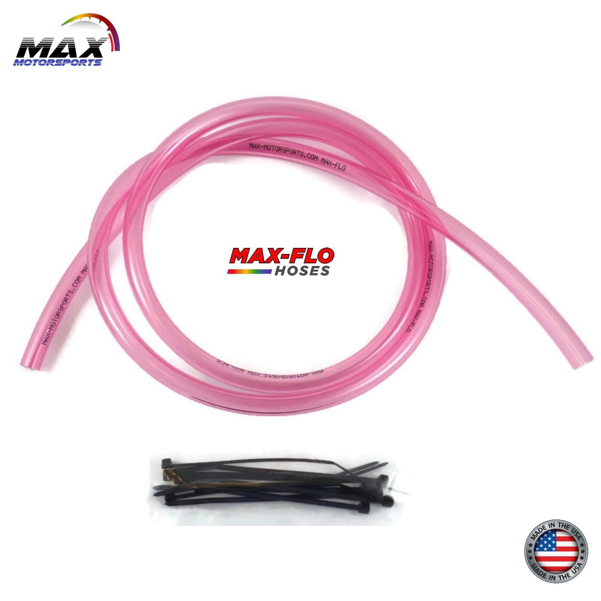 MAX-FLO | 1/4" ID x 3/8" OD FUEL LINE GAS HOSE | 14 COLORS – Max ...